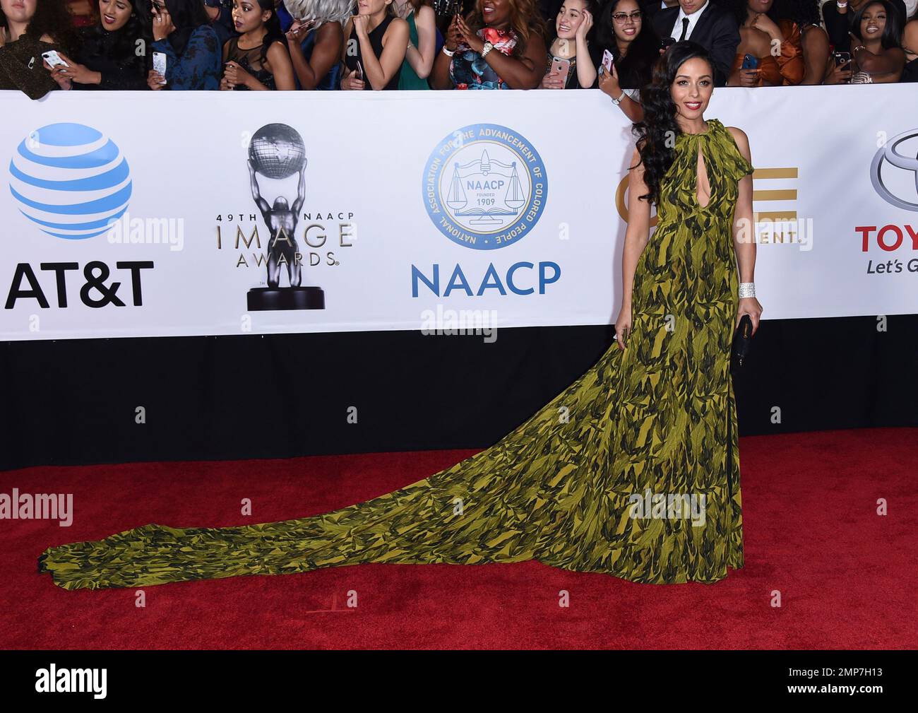 Meta Golding arrives at the 49th annual NAACP Image Awards at the ...