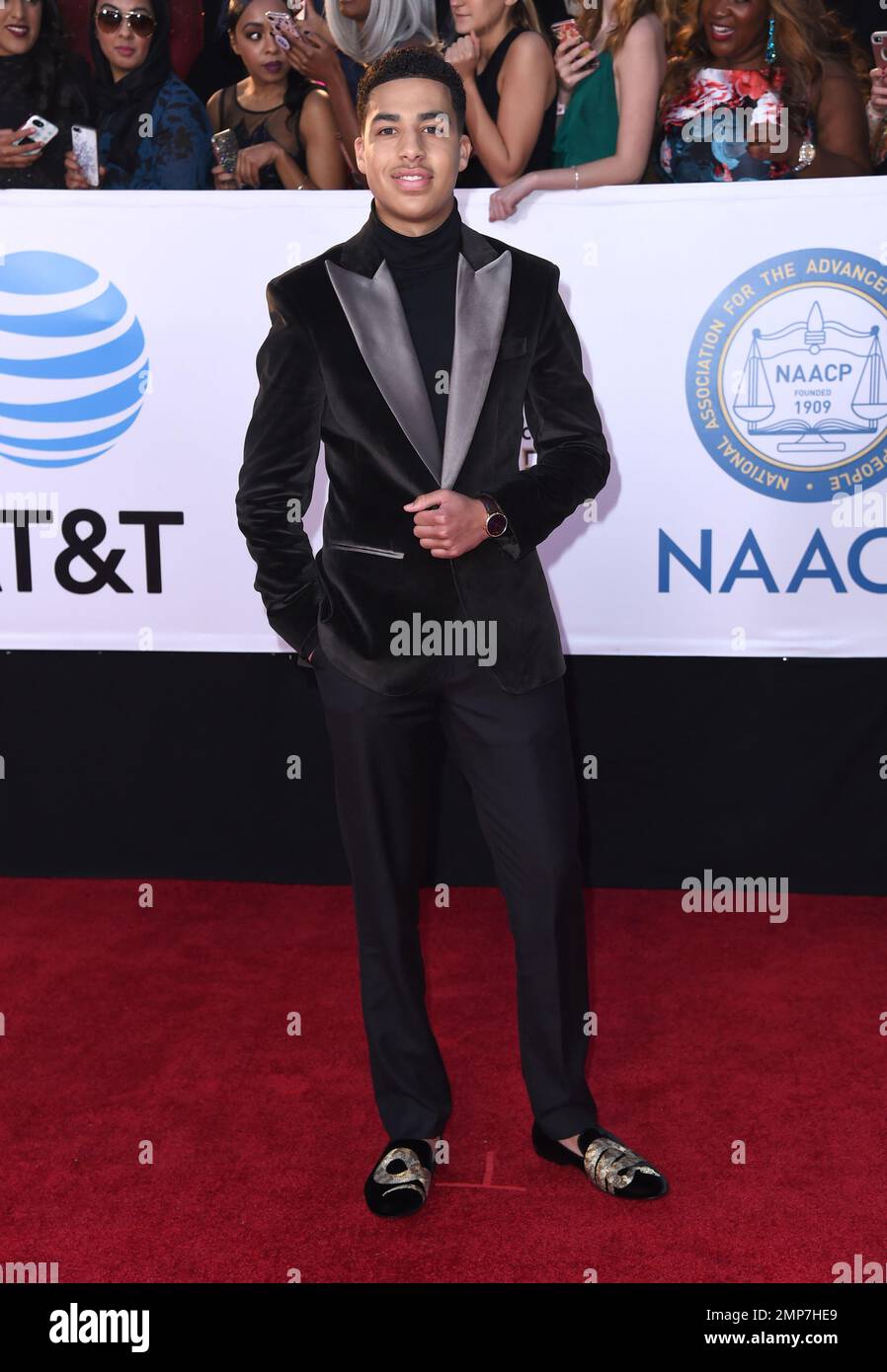 Marcus Scribner arrives at the 49th annual NAACP Image Awards at the ...