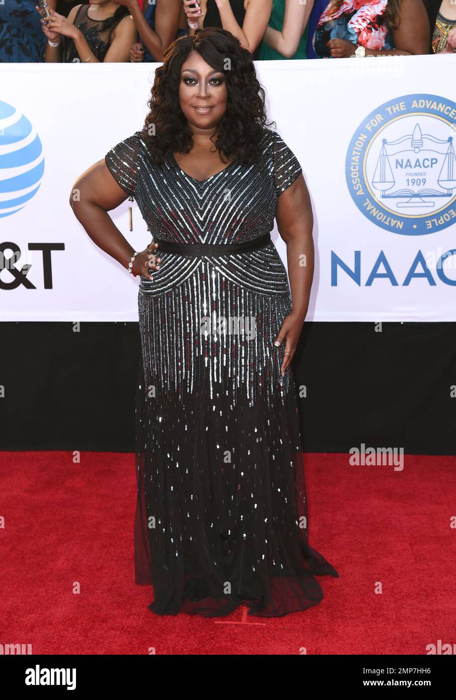 Loni Love arrives at the 49th annual NAACP Image Awards at the Pasadena ...