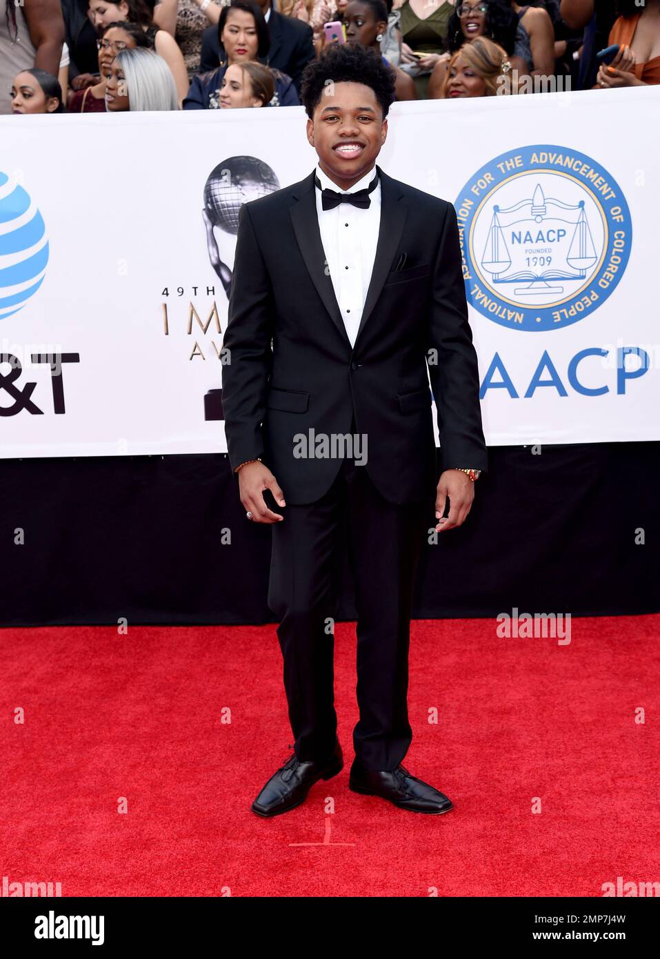 Nathan Davis Jr. arrives at the 49th annual NAACP Image Awards at the ...
