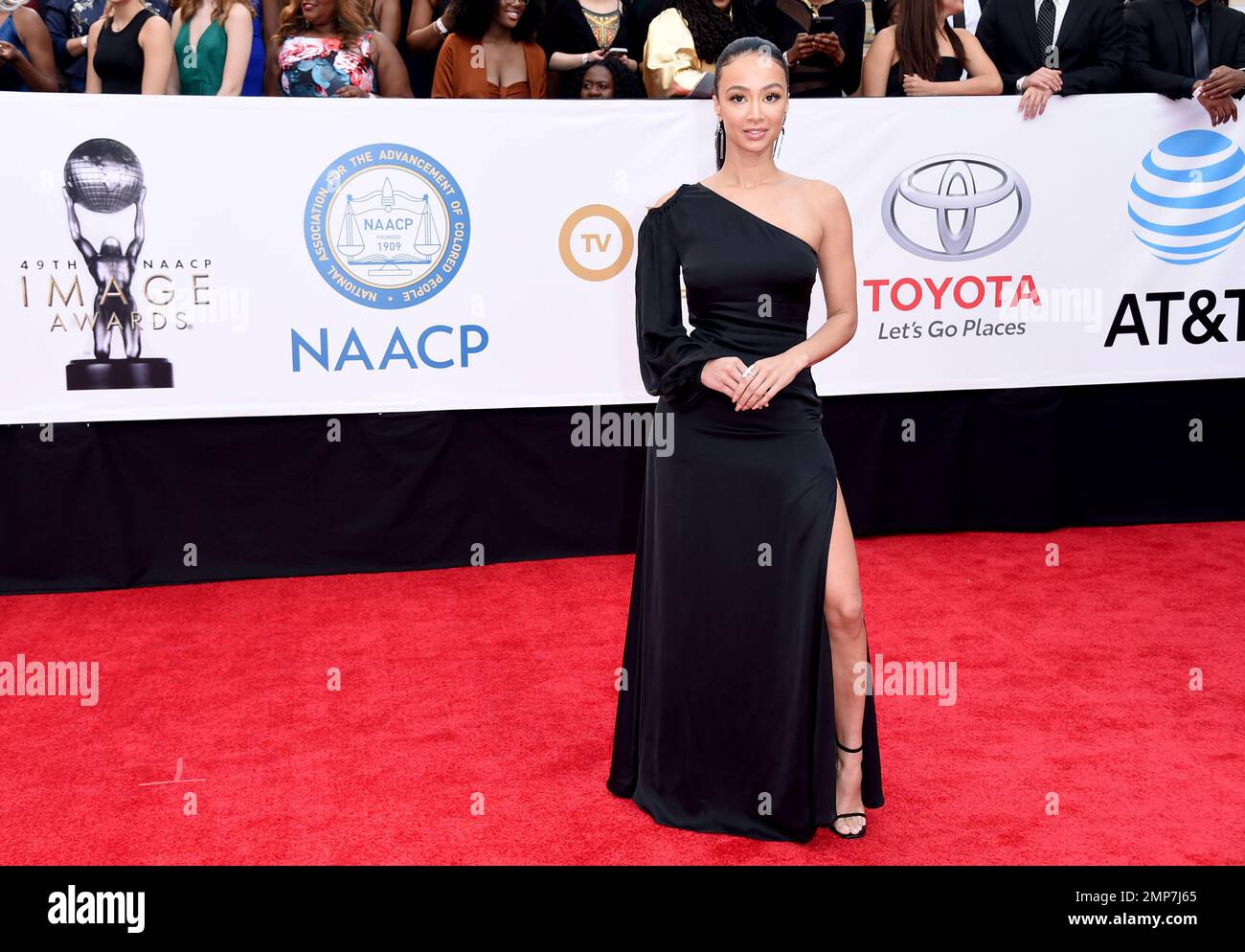 Draya Michele arrives at the 49th annual NAACP Image Awards at the ...