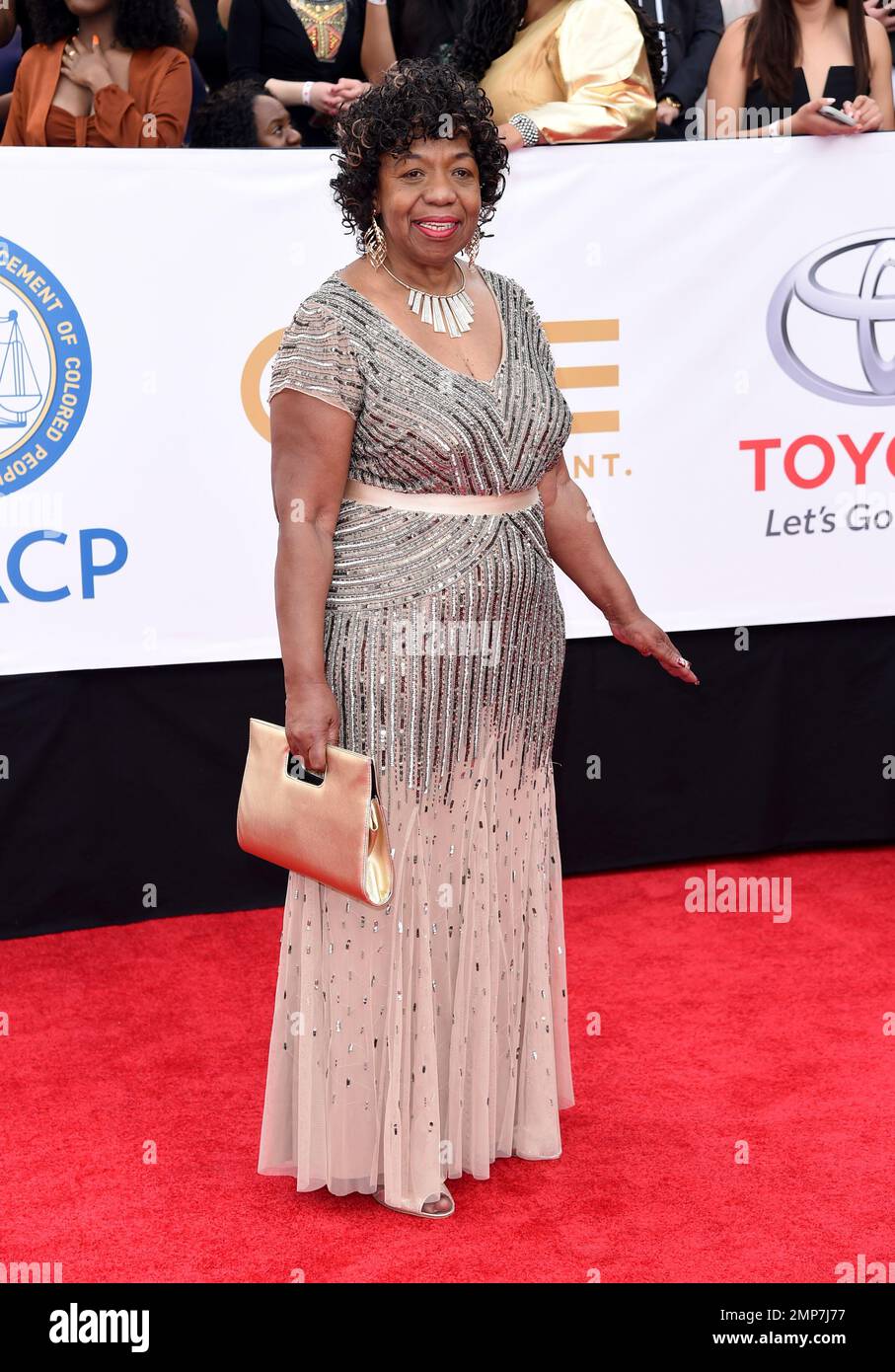 Gwen Carr, mother of Eric Garner, arrives at the 49th annual NAACP ...