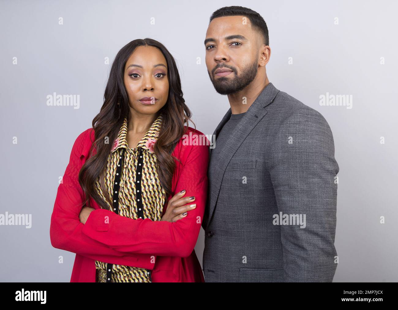 Erica Ash, left, and Christian Keyes, cast members in the BET series ...