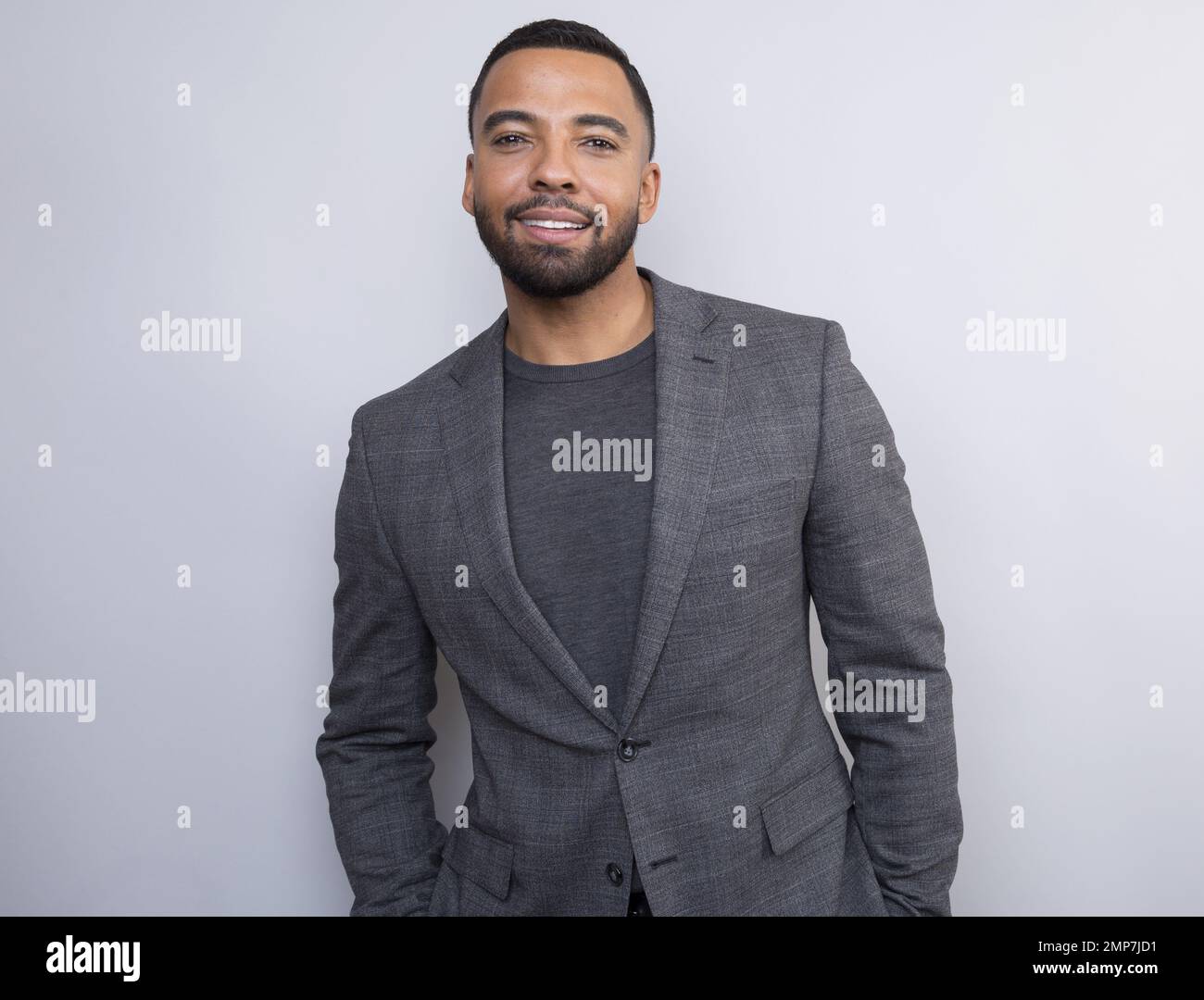 Christian Keyes, a cast member in the BET series "In Contempt," poses ...