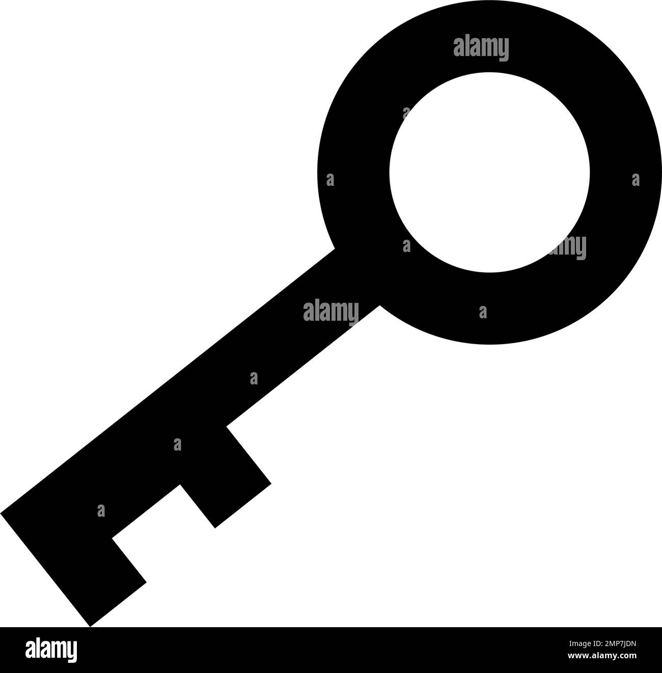 Old key silhouette icon. Editable vector Stock Vector Image & Art - Alamy