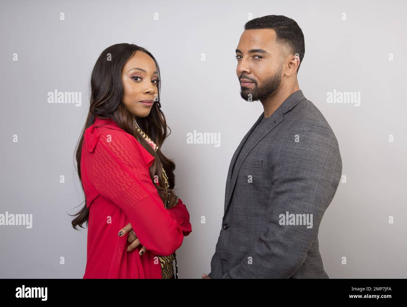 Erica Ash, left, and Christian Keyes cast members in the Bet series 'In ...