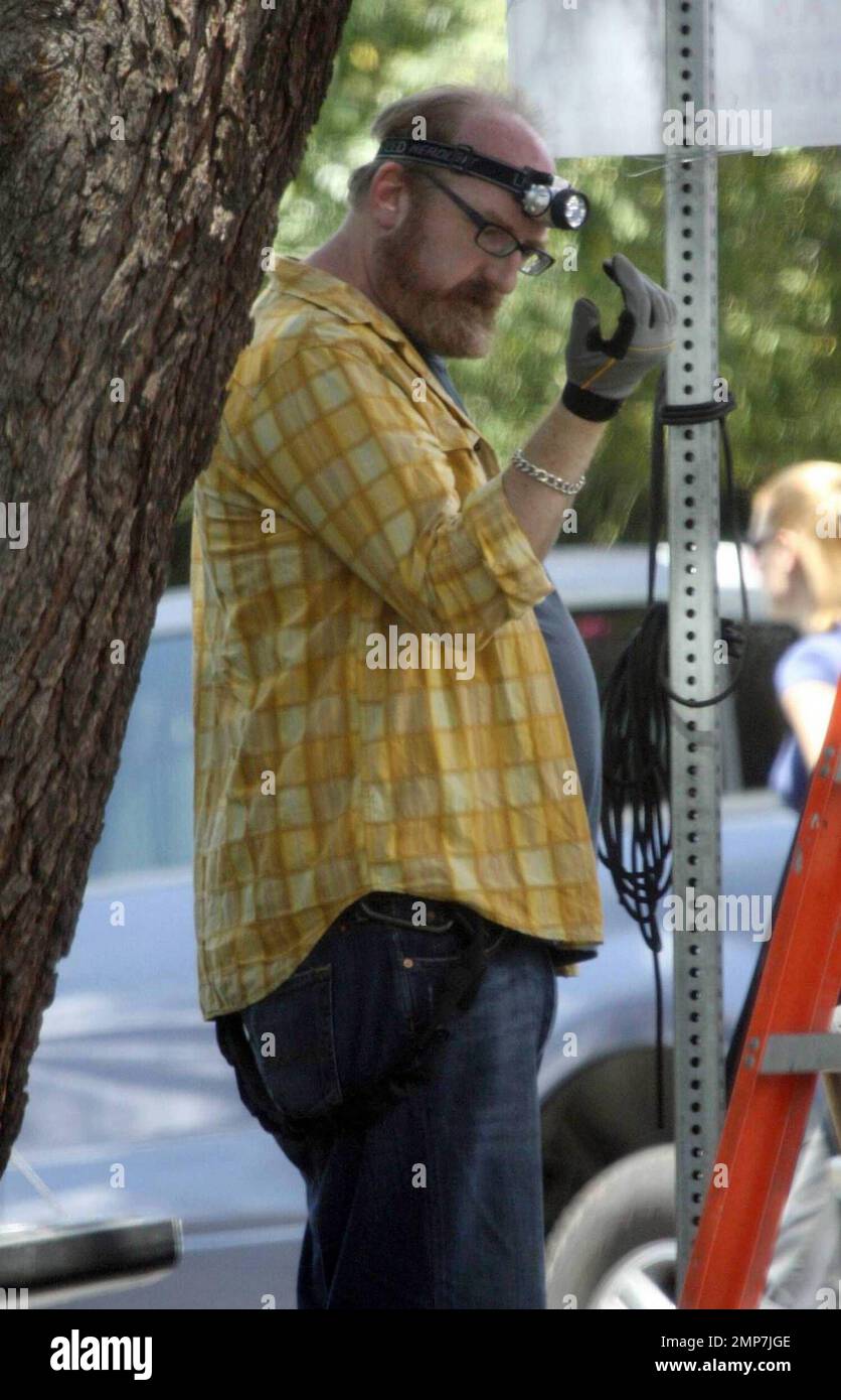 EXCLUSIVE!! Actor and comedian Brian Posehn was seen climbing a tree ...