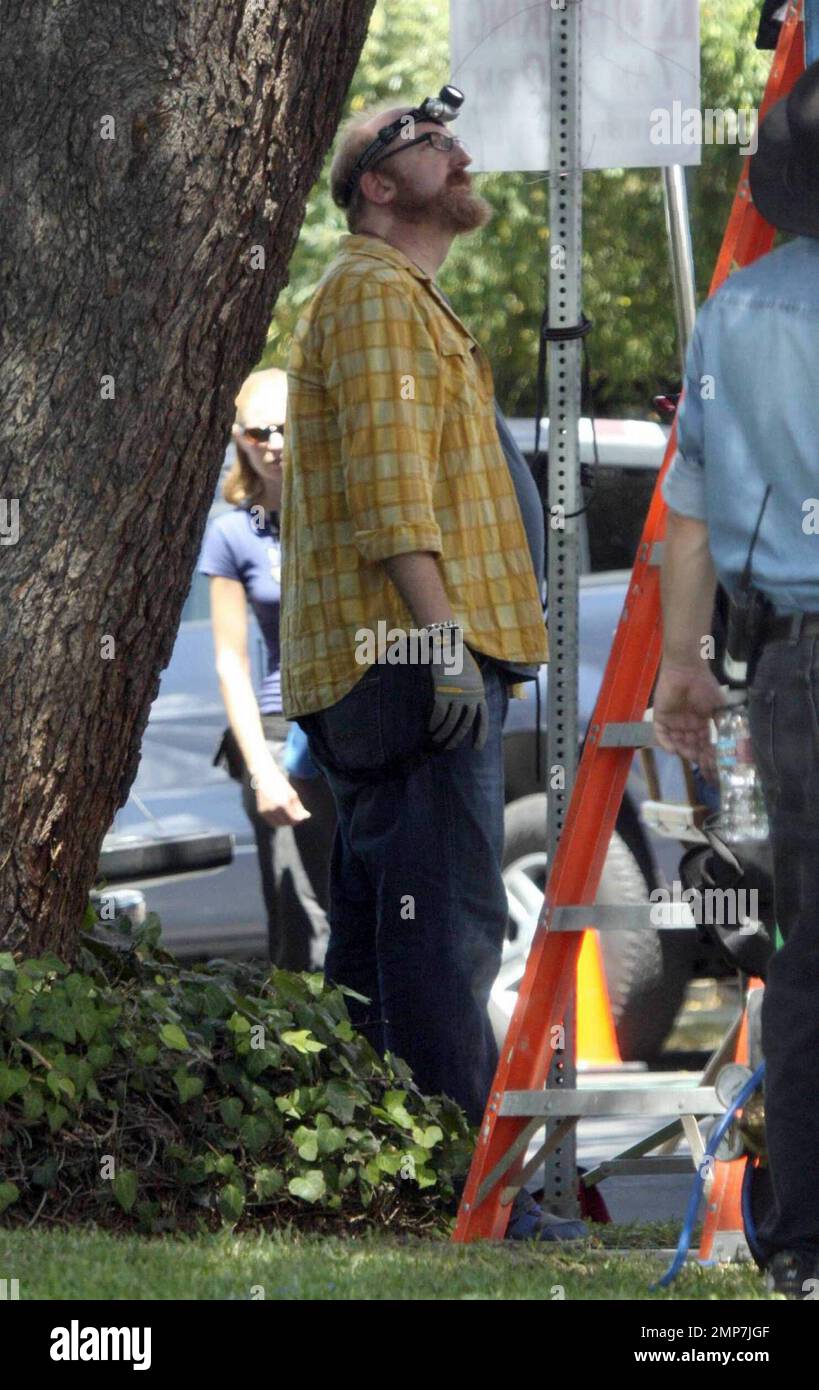 EXCLUSIVE!! Actor and comedian Brian Posehn was seen climbing a tree ...