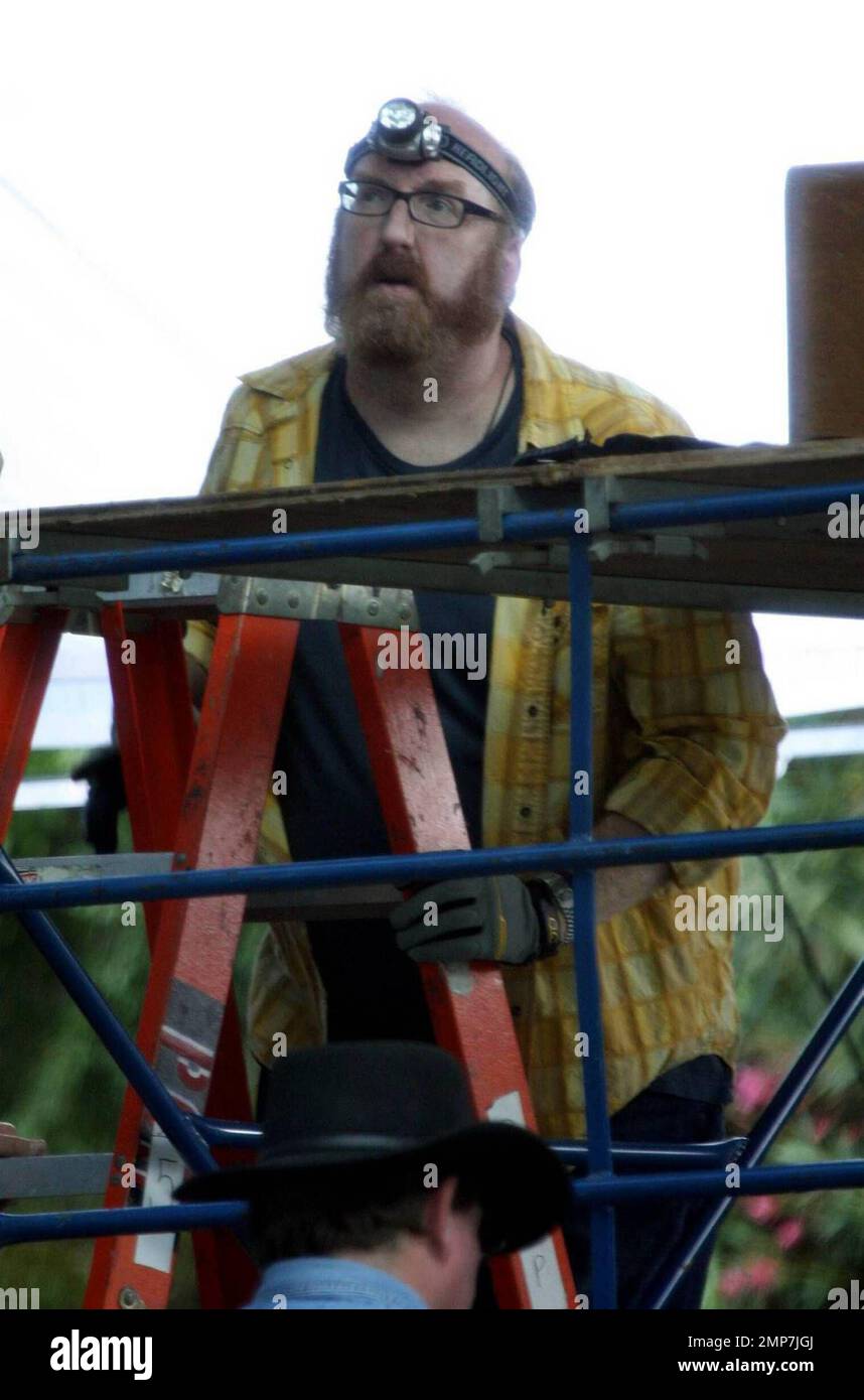 EXCLUSIVE!! Actor and comedian Brian Posehn was seen climbing a tree ...