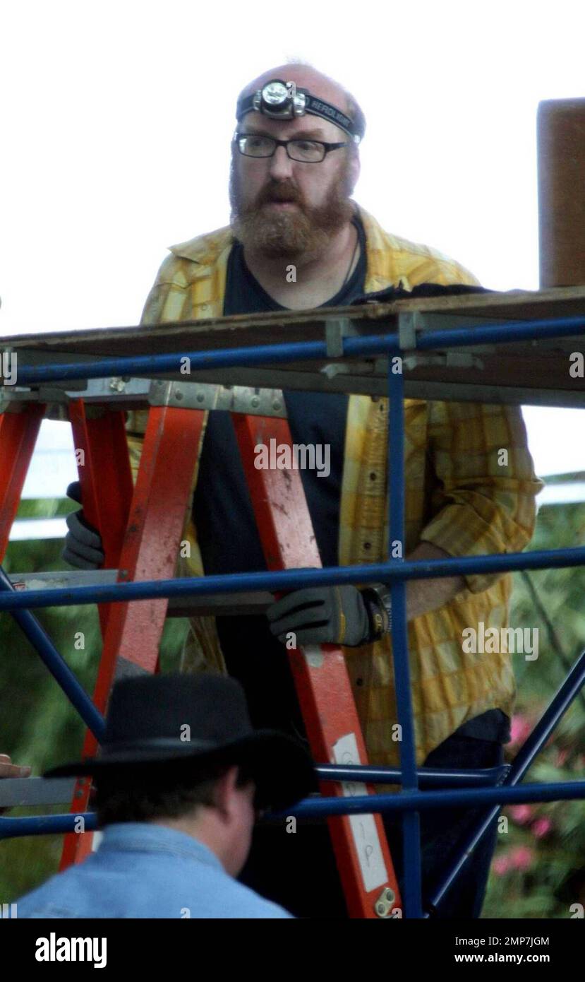 EXCLUSIVE!! Actor and comedian Brian Posehn was seen climbing a tree ...