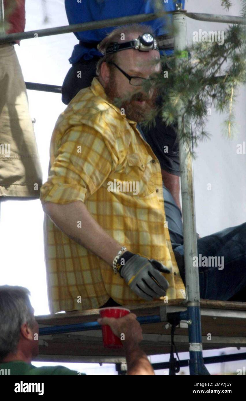 EXCLUSIVE!! Actor and comedian Brian Posehn was seen climbing a tree ...