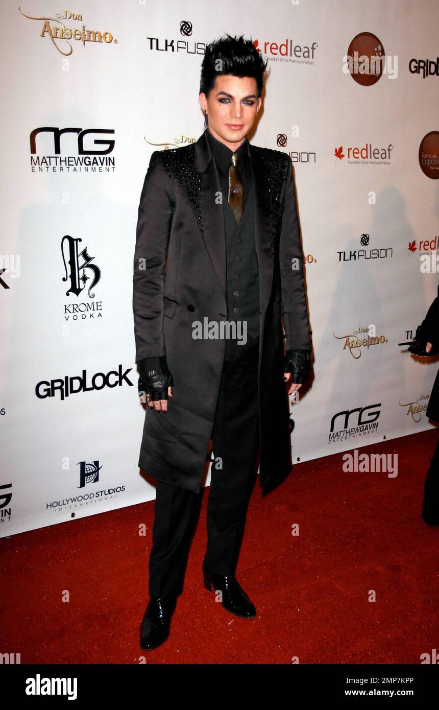 Adam Lambert at the Gridlock New Years Eve Party at the Paramount Lot ...