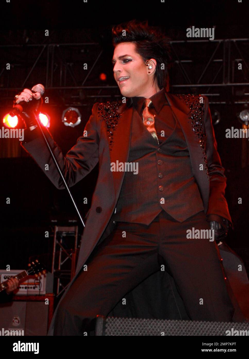 Adam Lambert at the Gridlock New Years Eve Party at the Paramount Lot ...