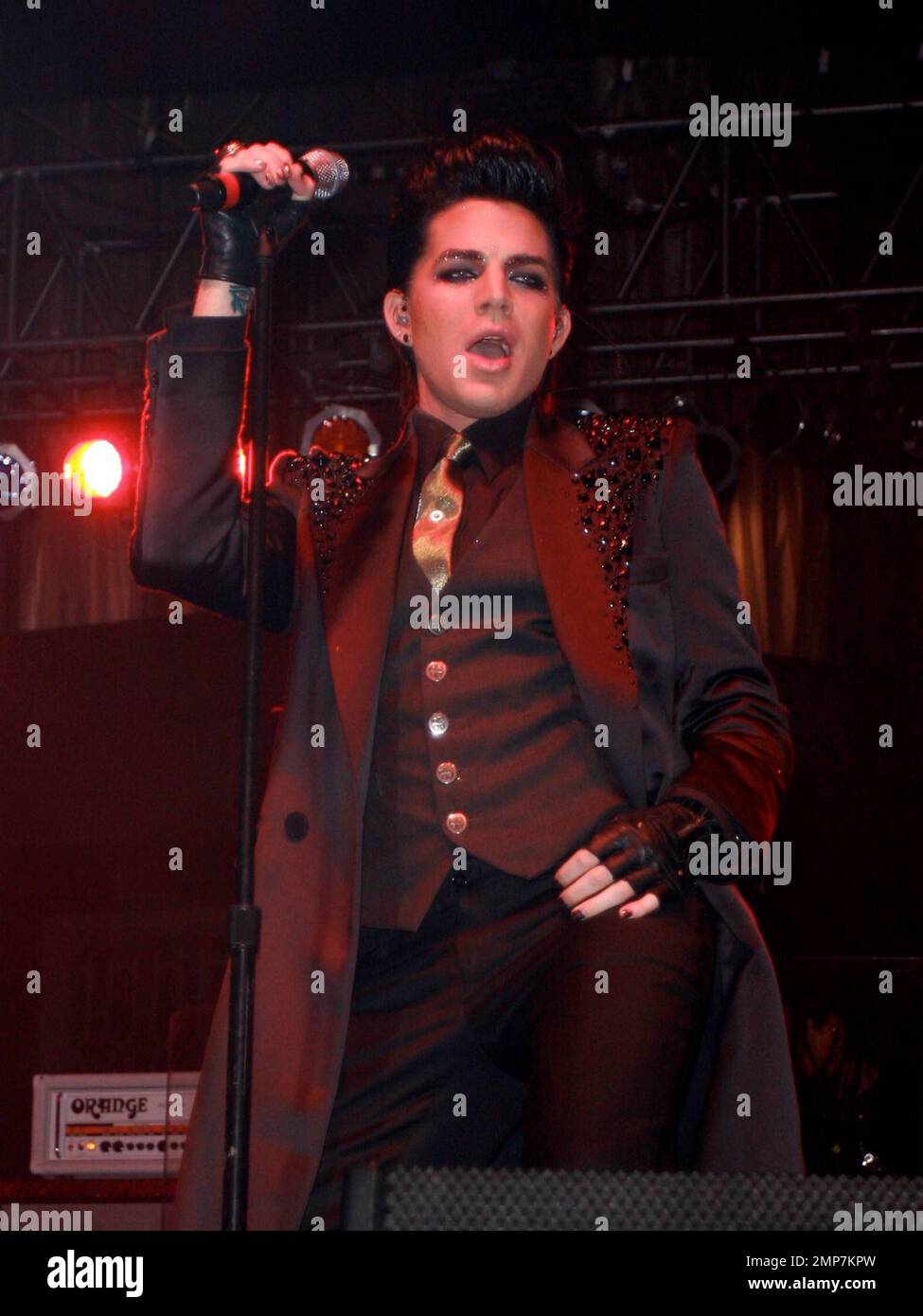 Adam Lambert at the Gridlock New Years Eve Party at the Paramount Lot ...