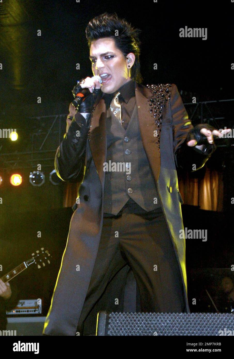 Adam Lambert at the Gridlock New Years Eve Party at the Paramount Lot ...