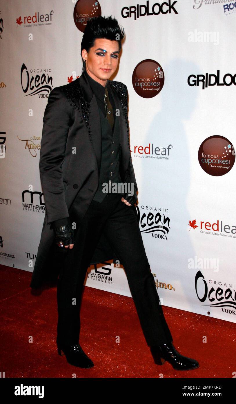 Adam Lambert at the Gridlock New Years Eve Party at the Paramount Lot ...