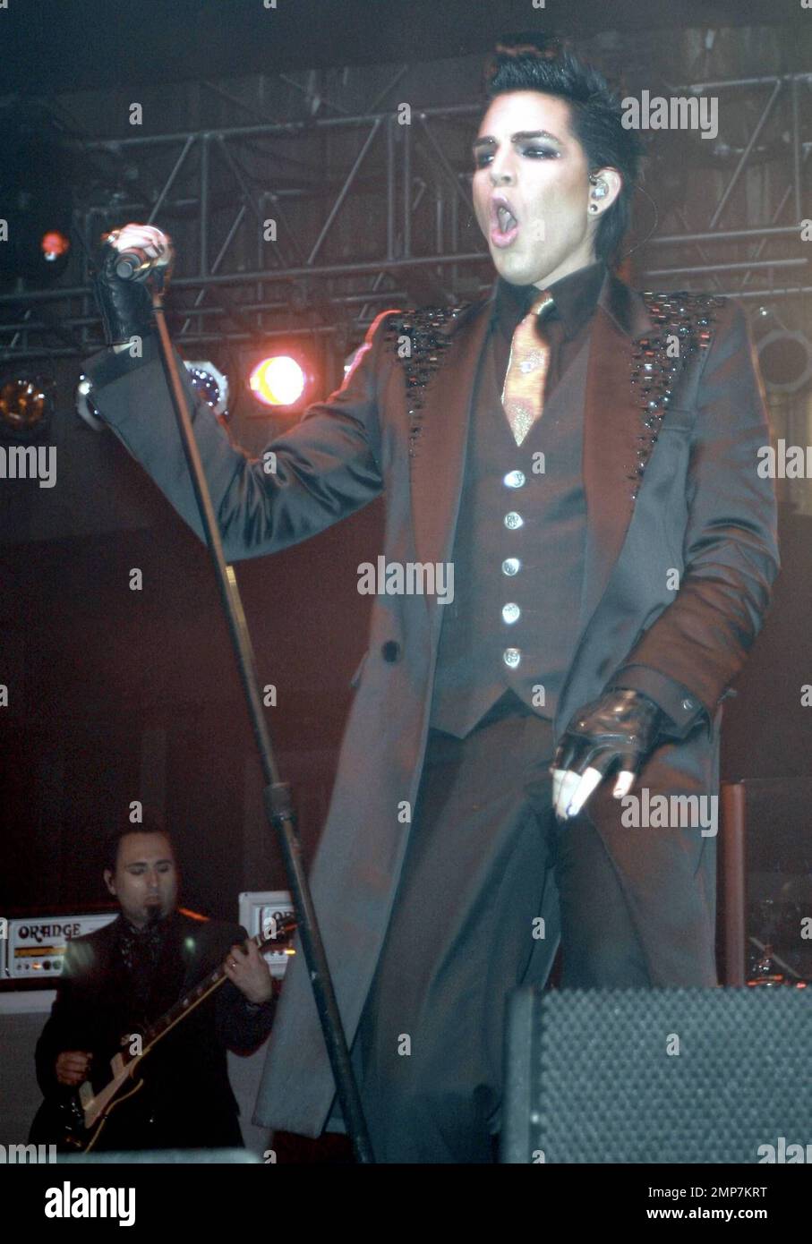 Adam Lambert at the Gridlock New Years Eve Party at the Paramount Lot ...