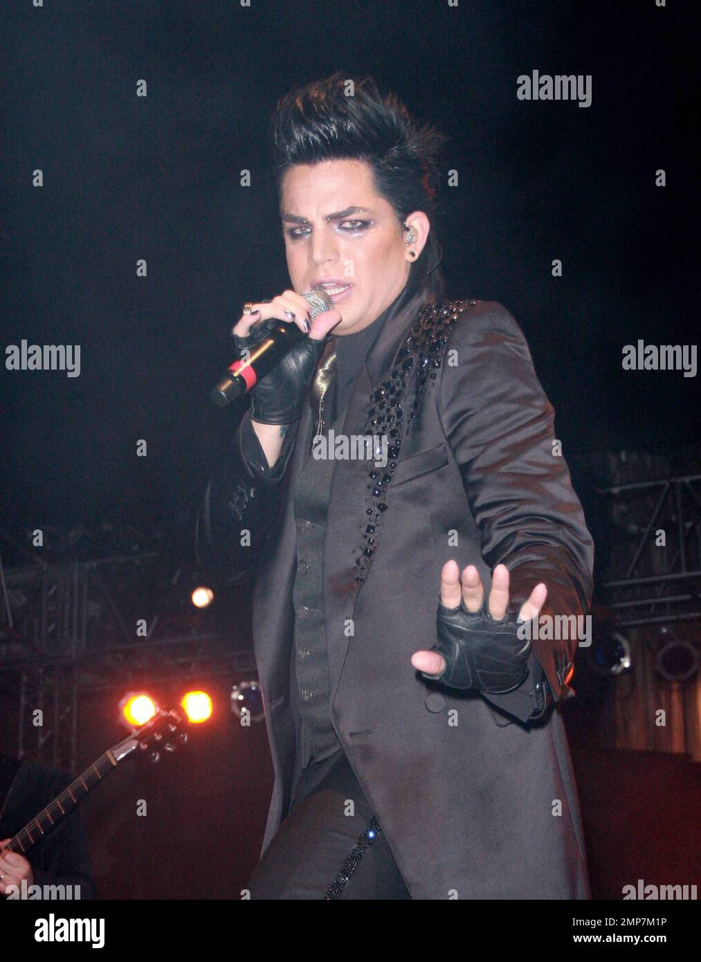 Adam Lambert at the Gridlock New Years Eve Party at the Paramount Lot ...