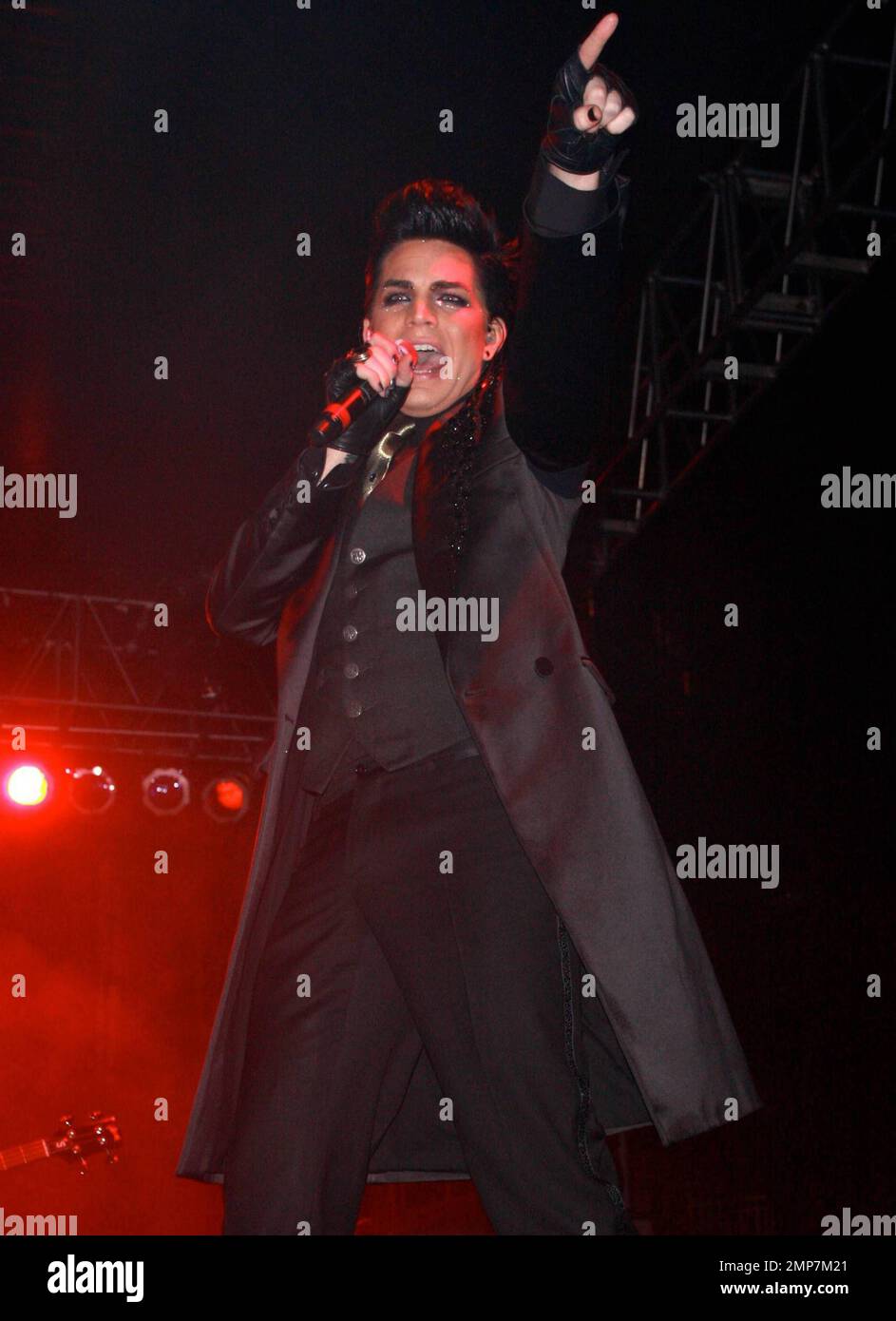Adam Lambert at the Gridlock New Years Eve Party at the Paramount Lot ...