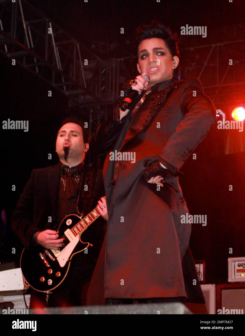 Adam Lambert at the Gridlock New Years Eve Party at the Paramount Lot ...