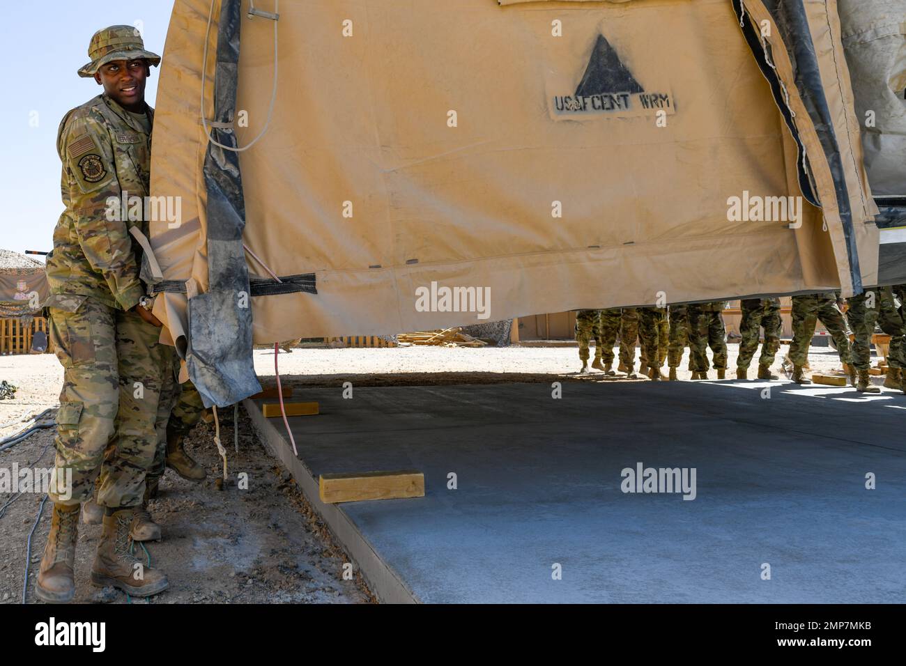 U.S. Air Force Senior Airman Travon Stephenson, a “DirtBoy” assigned to ...