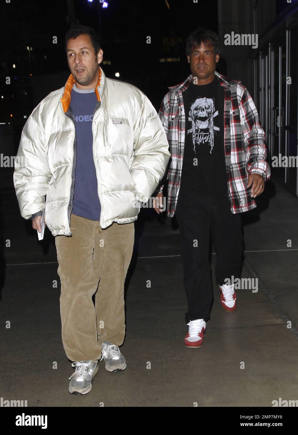 Adam sandler arrives staples center hi-res stock photography and images ...