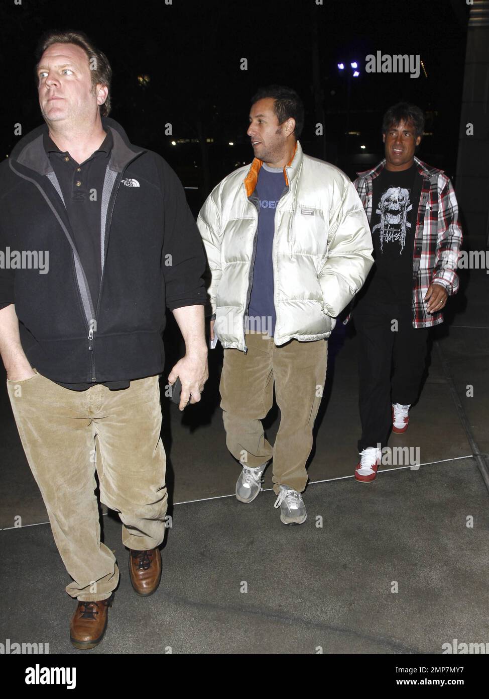 Adam sandler arrives staples center hi-res stock photography and images ...