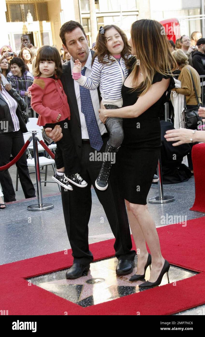 Adam Sandler is Joined by his wife Jackie, daughters Sadie and Sunny ...