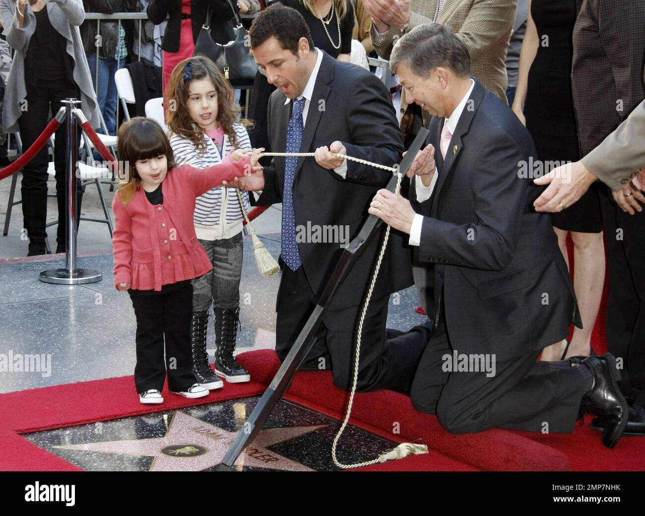 Adam Sandler is Joined by his wife Jackie, daughters Sadie and Sunny ...