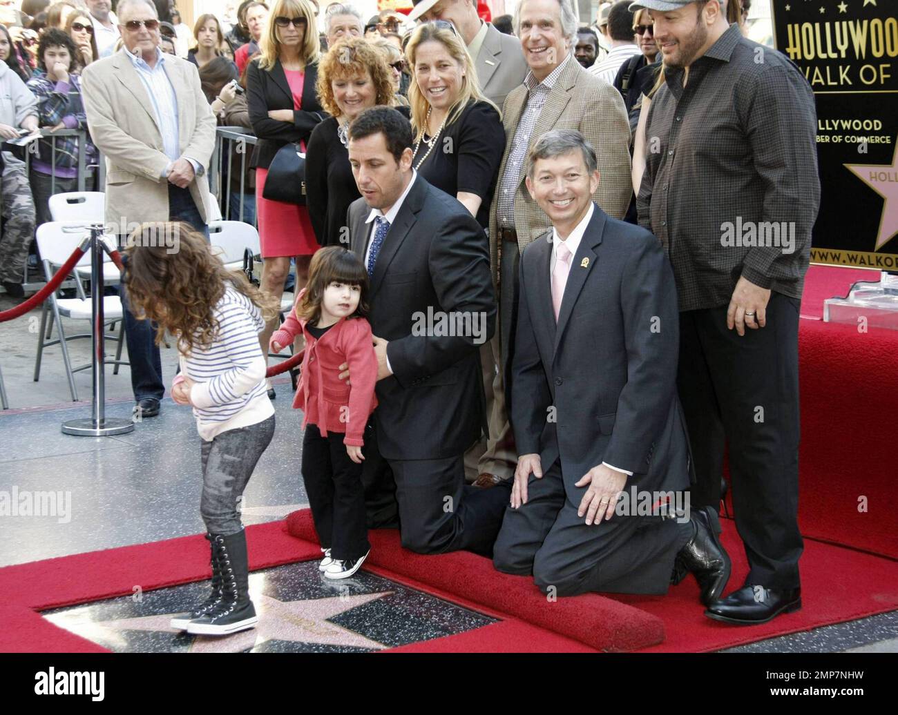 Adam Sandler is Joined by his wife Jackie, daughters Sadie and Sunny ...