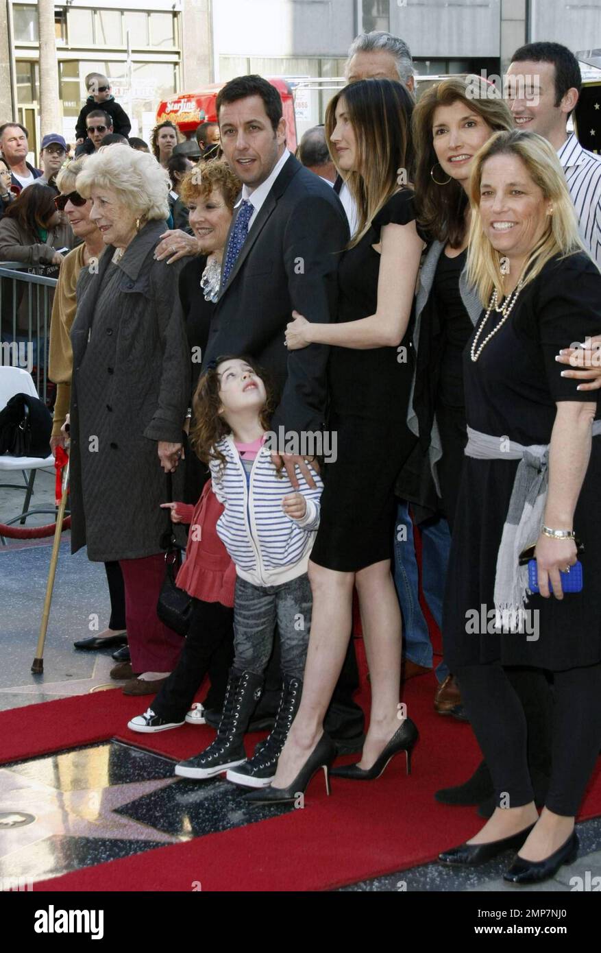 Adam Sandler is Joined by his wife Jackie, daughters Sadie and Sunny ...