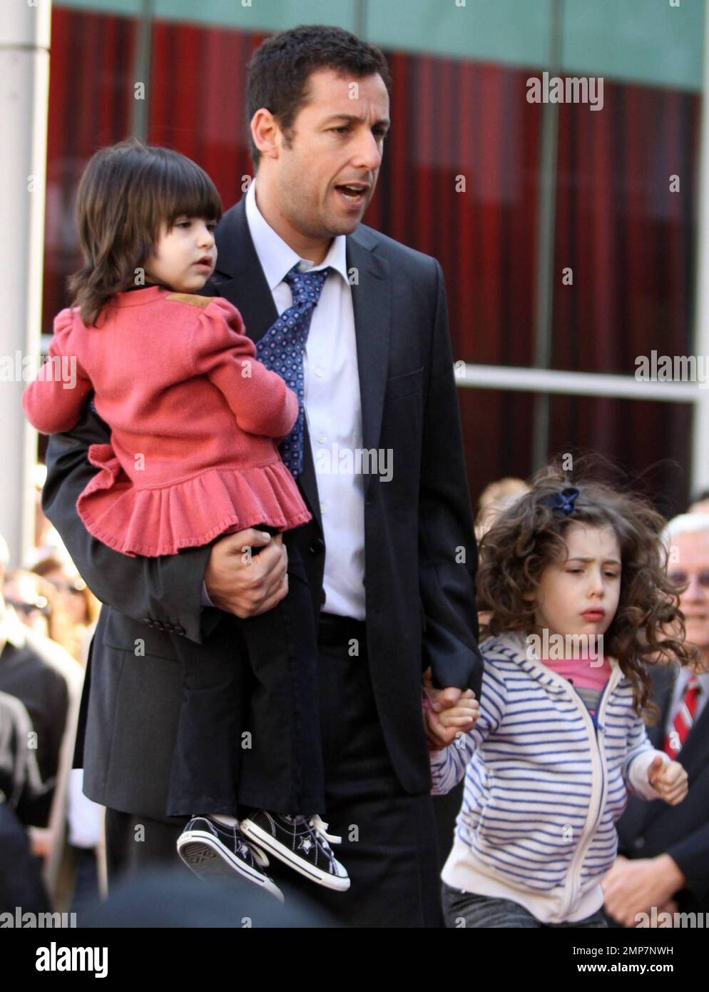 Joined by his wife Jackie, daughters Sadie and Sunny and his mother ...