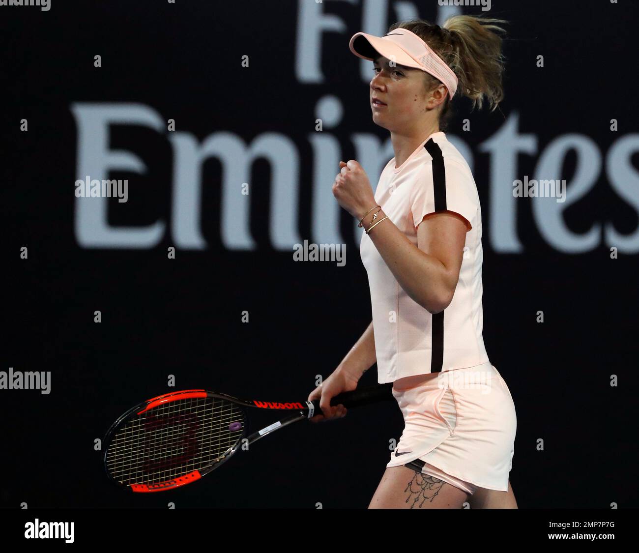 Ukraine's Elina Svitolina celebrates win over Serbia's Ivana Jorovic ...