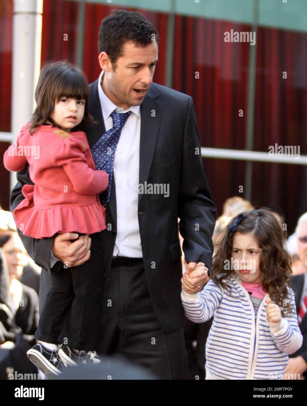 Joined by his wife Jackie, daughters Sadie and Sunny and his mother ...