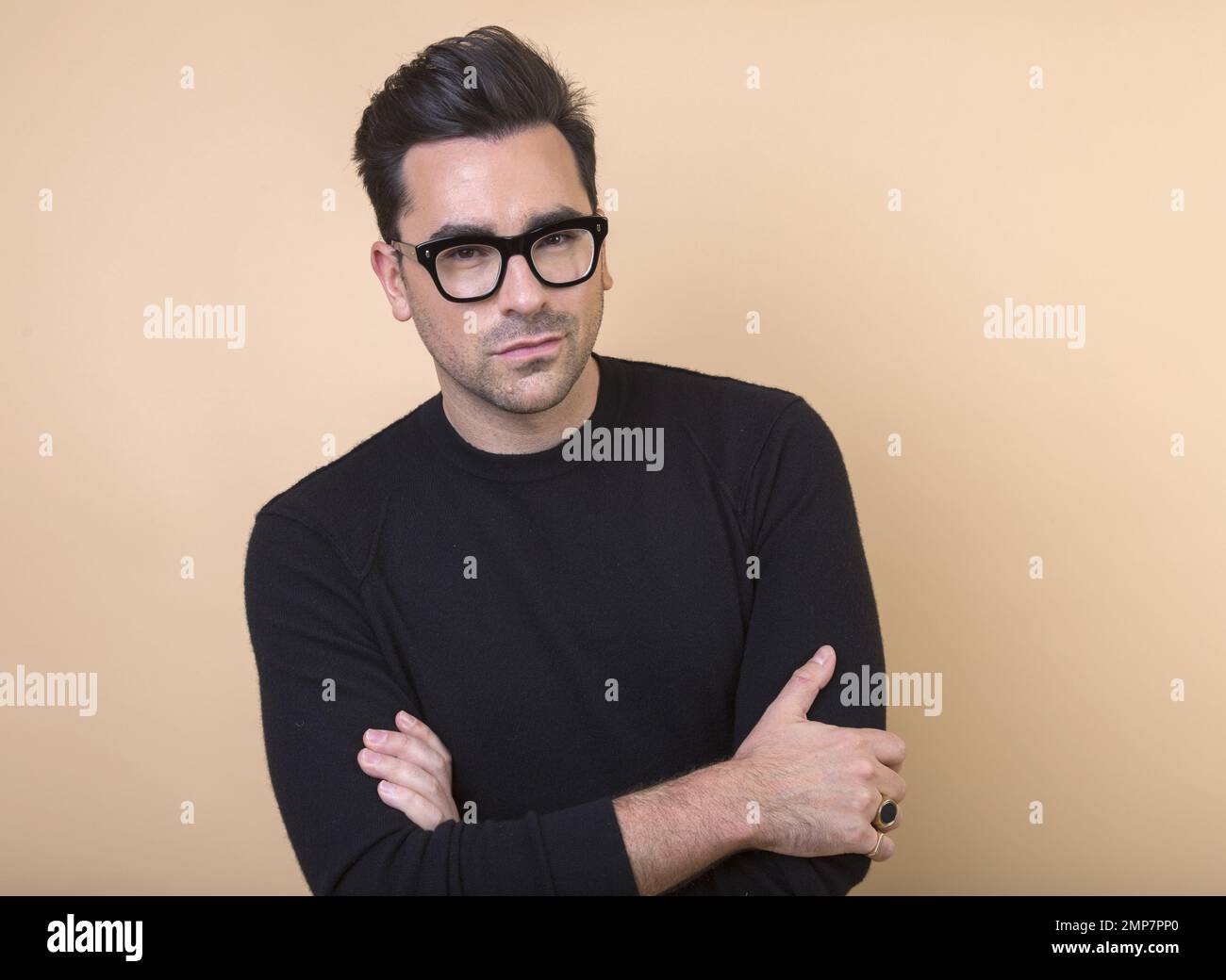 Daniel Levy cast member in the Pop TV series 'Schitt's Creek' poses for ...