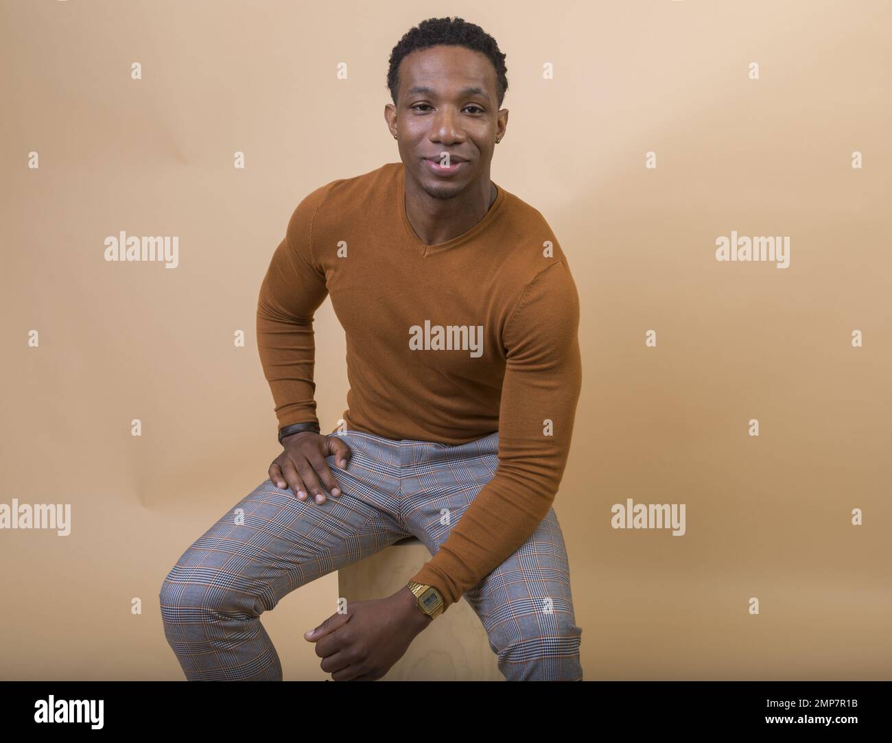 Arlen Escarpeta cast member in the Crackle series 'The Oath' poses for ...