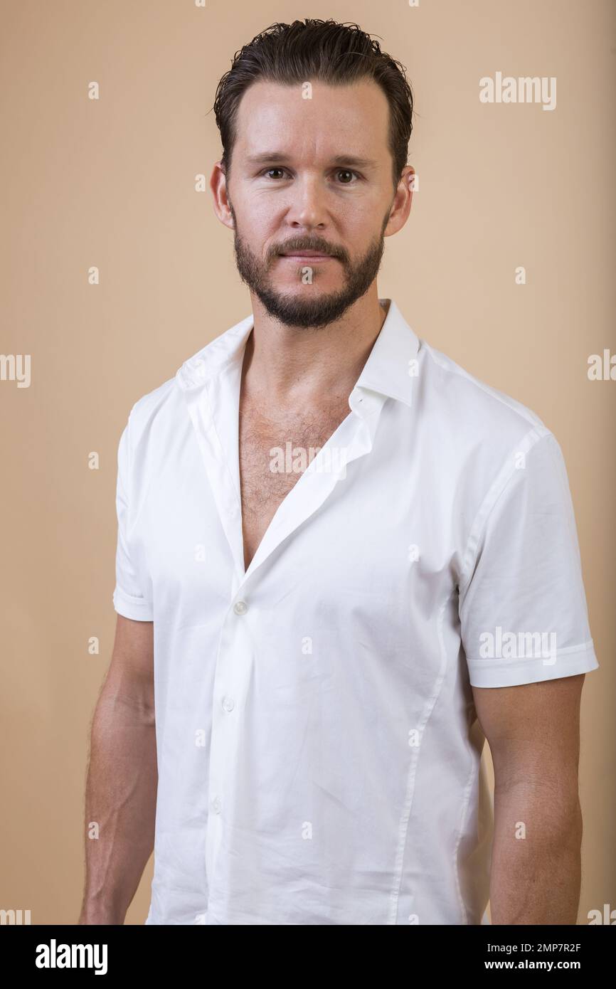 Ryan Kwanten cast member in the Crackle series 'The Oath' poses for a ...