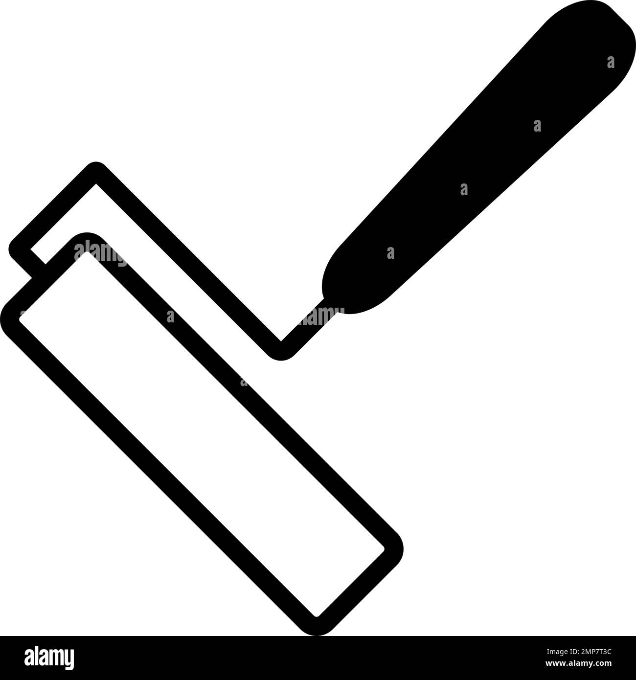 Simple paint roller icon. Painting tool. Editable vector Stock Vector ...