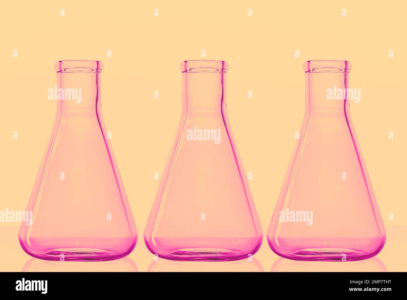 laboratory flasks, transparent glass, chemistry, medicine, laboratory ...