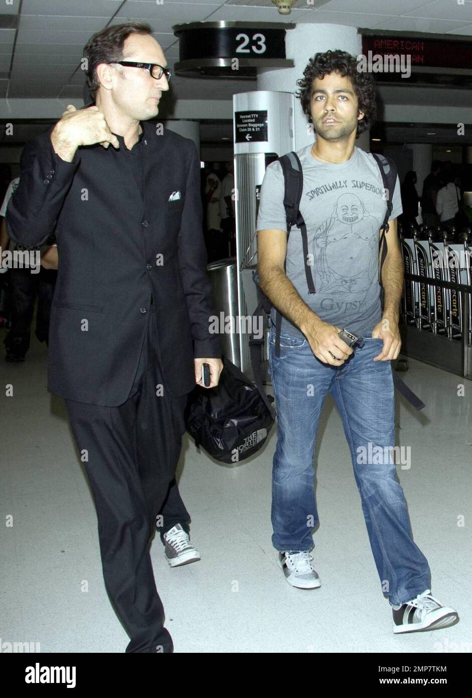 "Entourage" star and musician Adrian Grenier is spotted at Miami ...