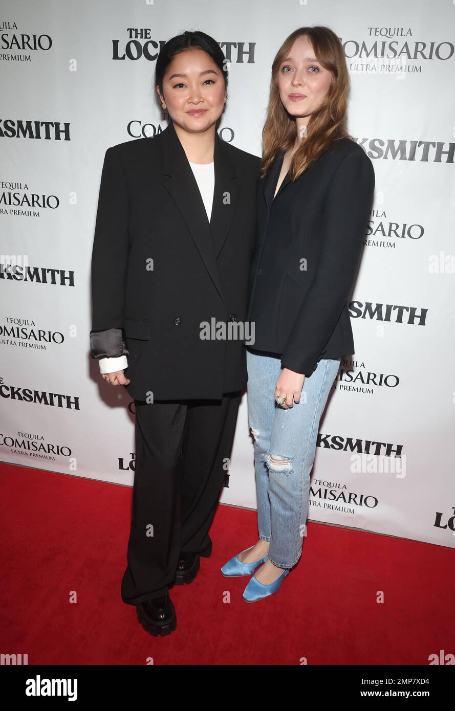 BEVERLY HILLS, CA - JANUARY 30: Lana Condor, Madeleine Arthur at the LA ...