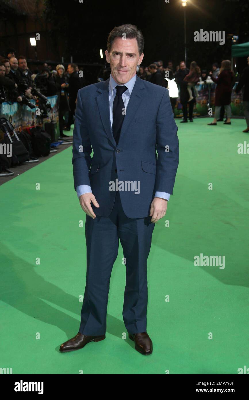 Actors Rob Brydon Poses For Photographers During A The World Premiere Fro Early Man At A Central
