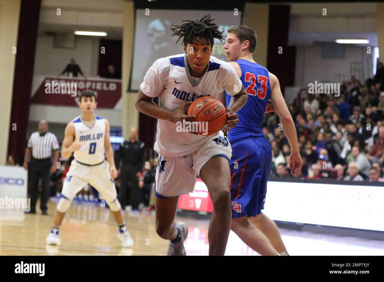 Archbishop Molloy's Moses Brown #1 in action against DeMatha during a ...