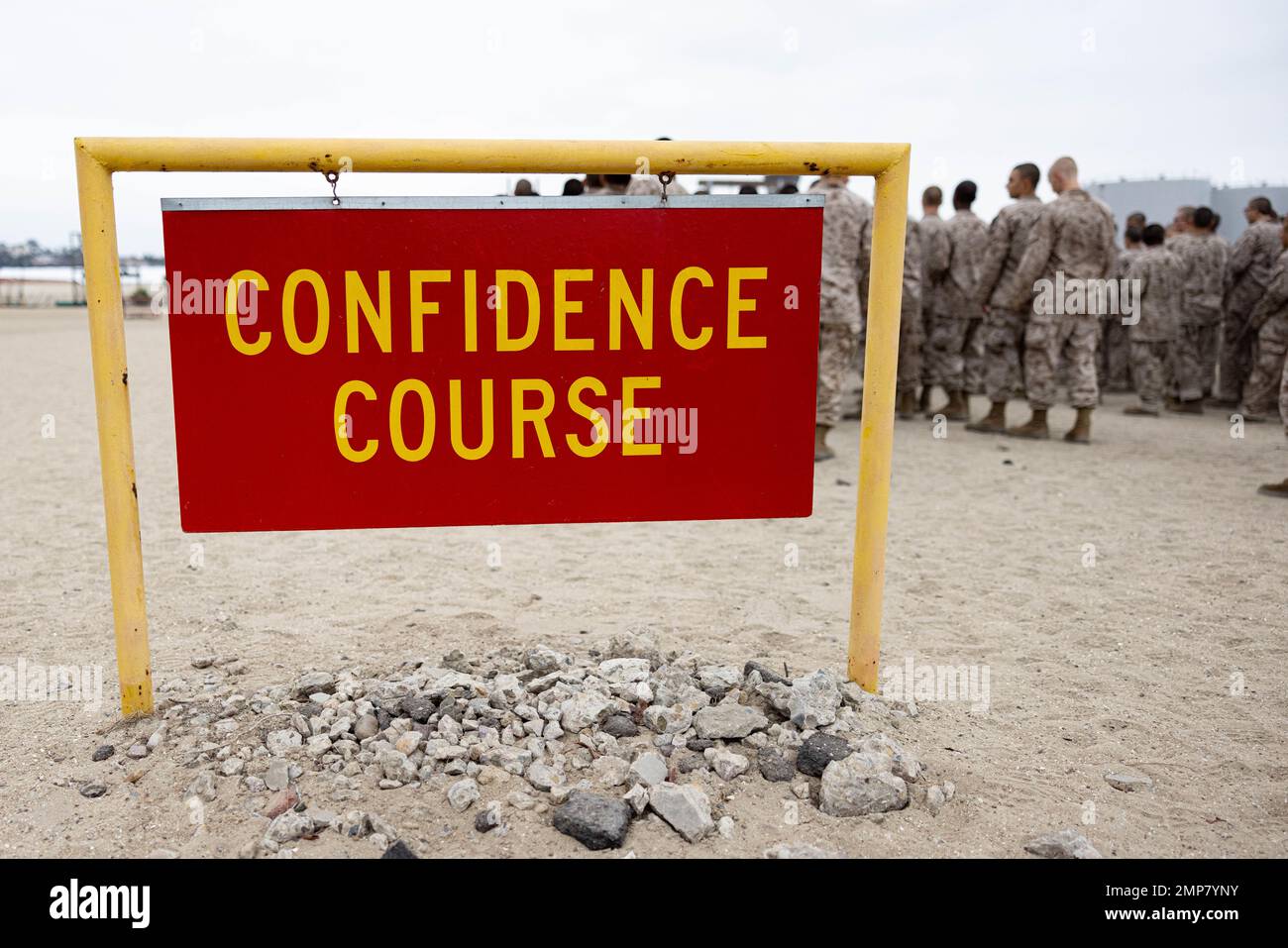 U.S. Marine Corps recruits with Kilo Company, 3rd Recruit Training ...
