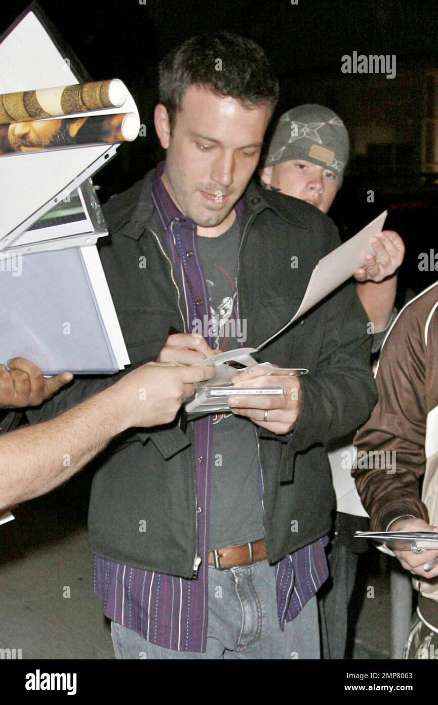 Actor Ben Affleck signs autographs outside the Endeavor Talent Agency ...