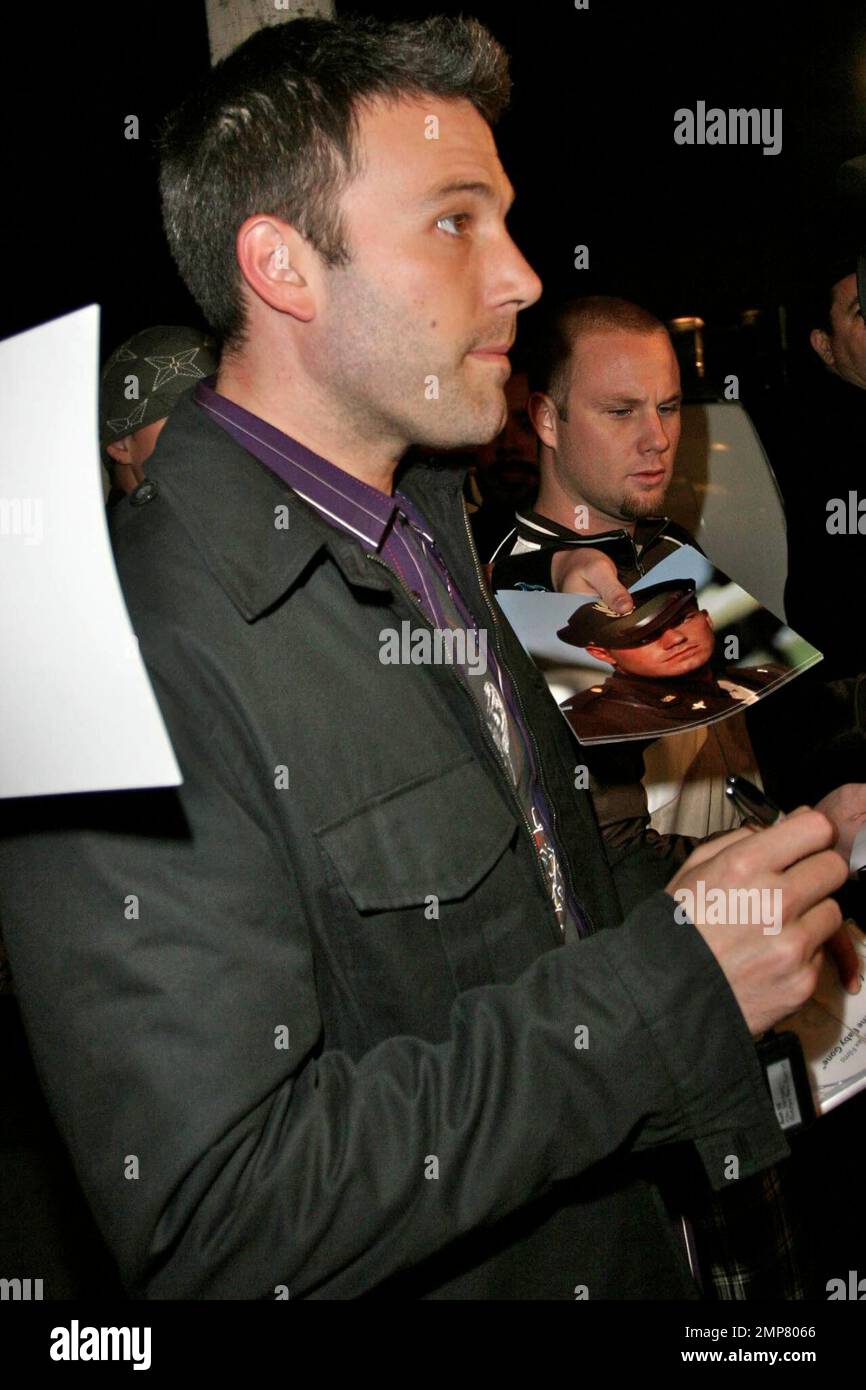 Actor Ben Affleck signs autographs outside the Endeavor Talent Agency ...