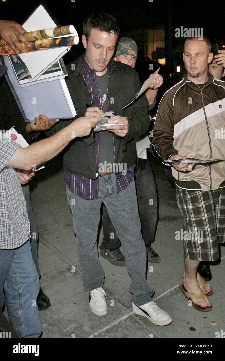 Actor Ben Affleck signs autographs outside the Endeavor Talent Agency ...
