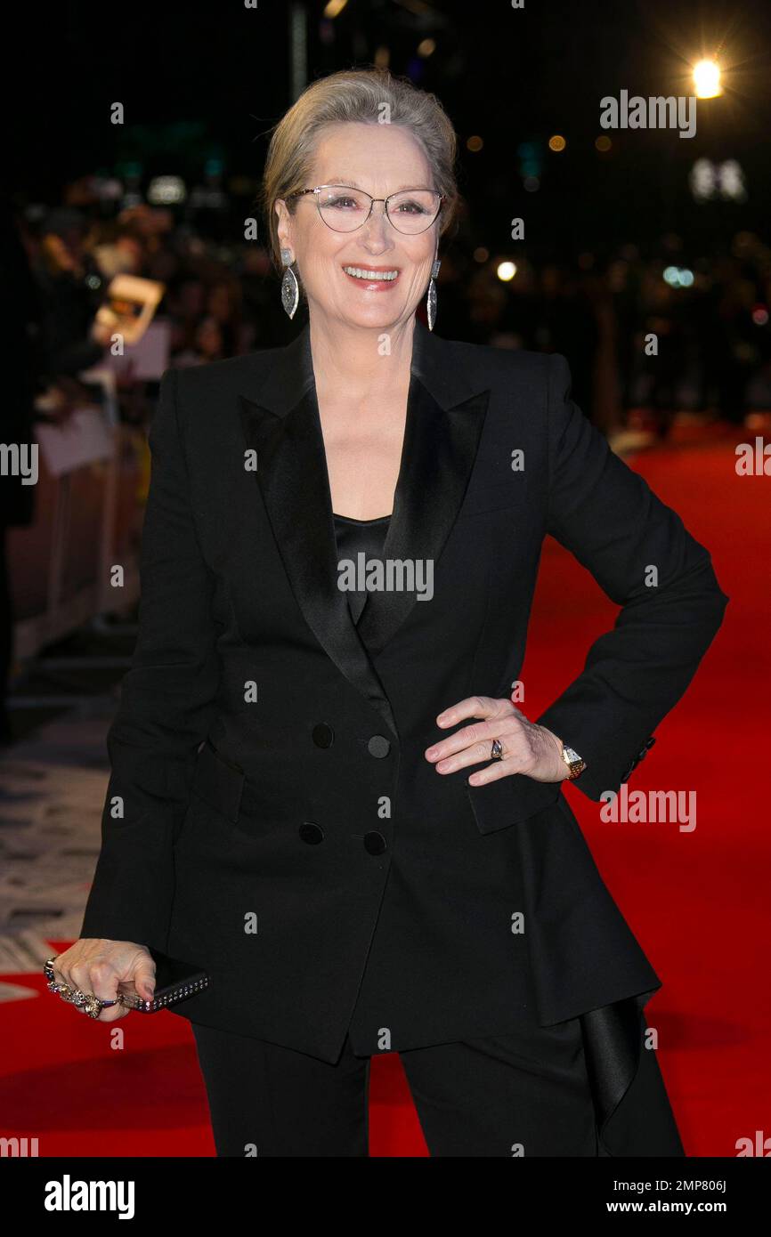 Actress Meryl Streep poses for photographers upon arrival at the ...