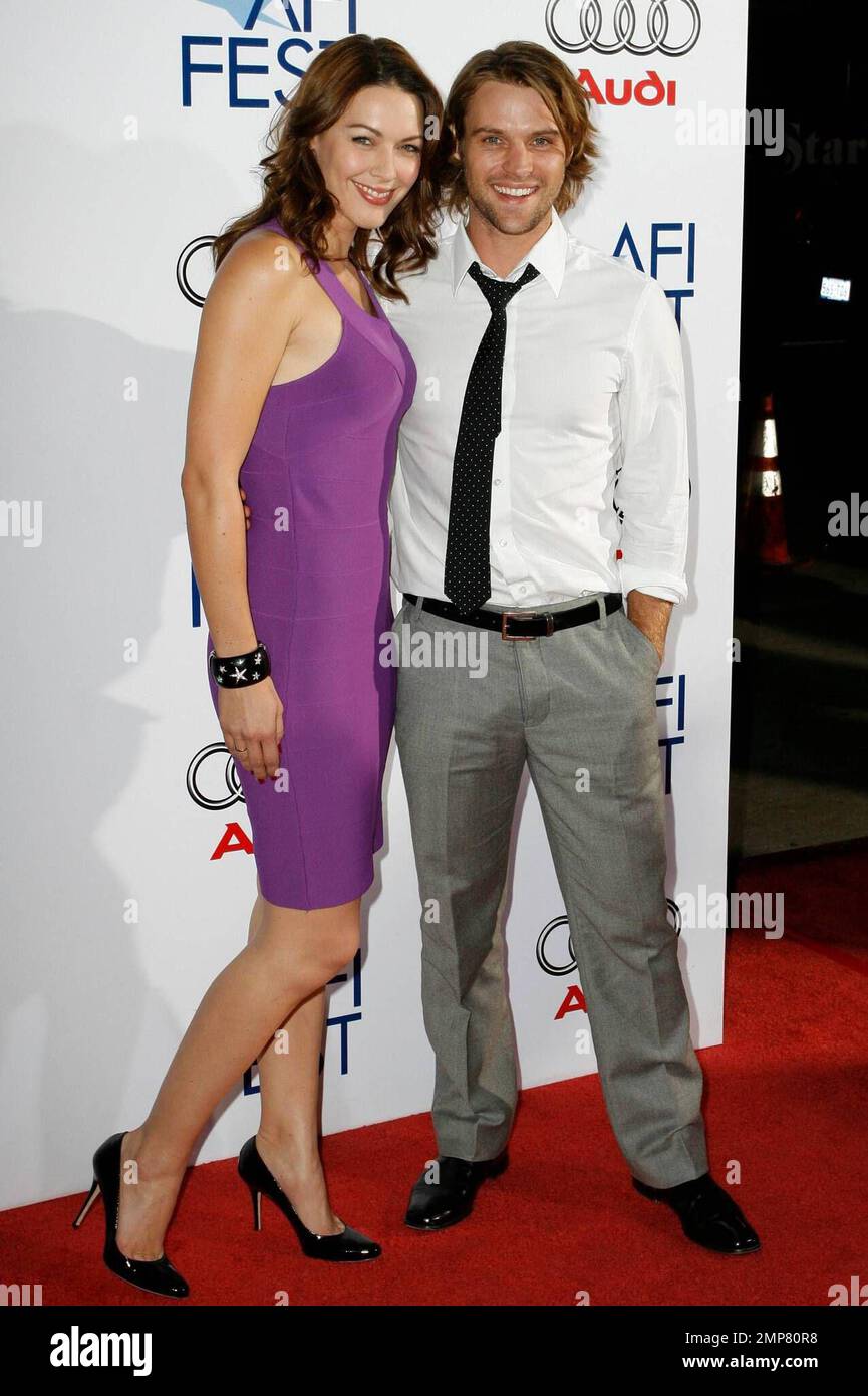 Jesse Spencer and Louise Griffiths arrive at the 2008 AFI FEST ...