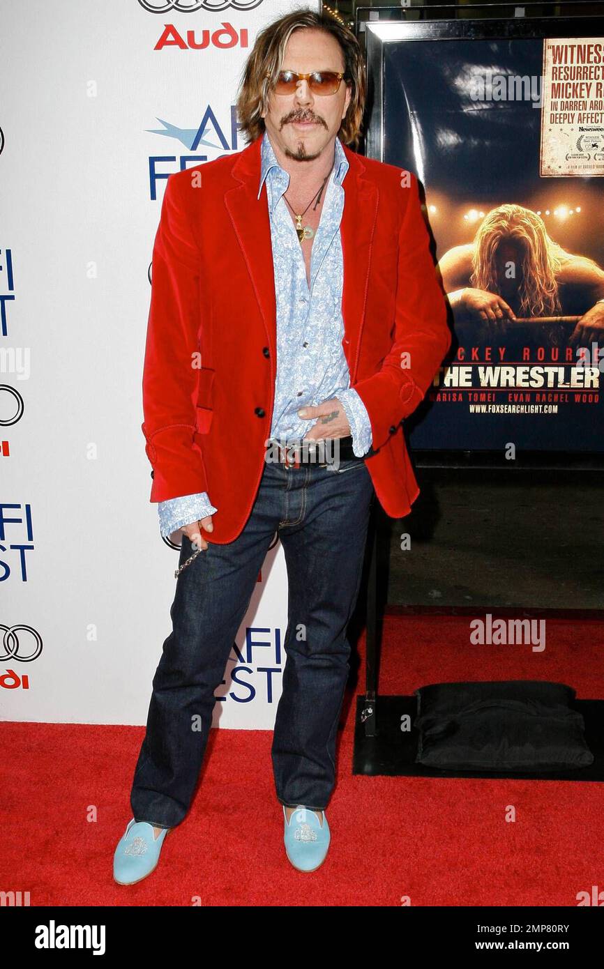Mickey Rourke arrives at the 2008 AFI Fest presented by Audi Presents ...